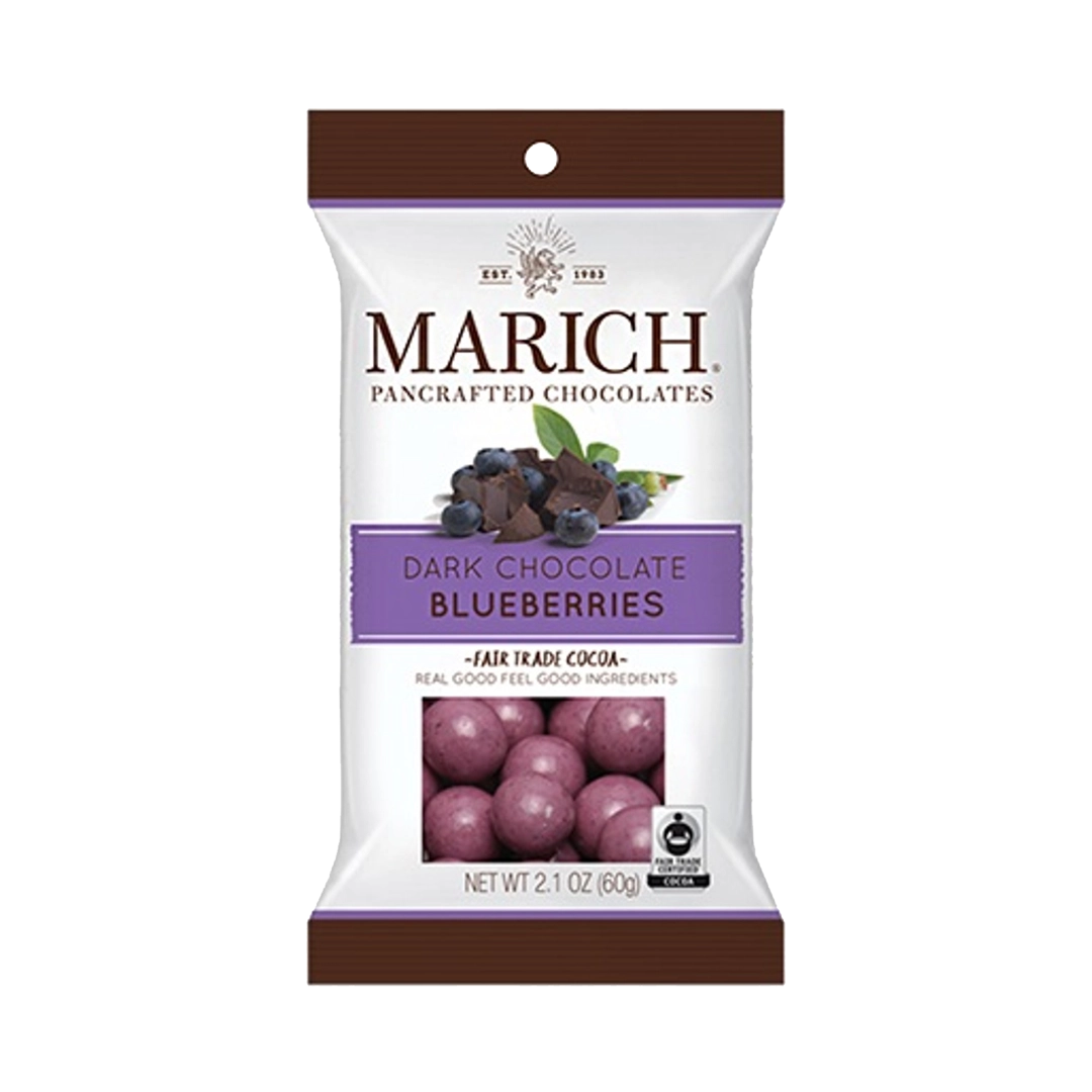 Marich Dark Chocolate Blueberries 60g – tagliquorstores.com