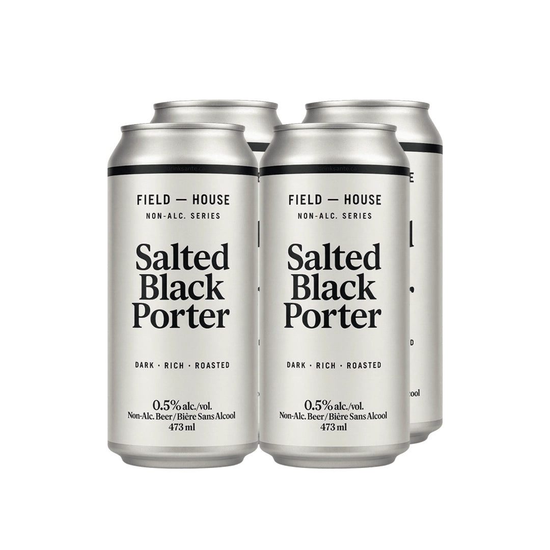 Field House Brewing Co. Non-Alcoholic Salted Black Porter 4 Pack Cans ...