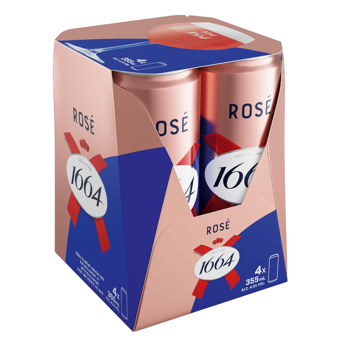 Kronenbourg 1664 Rose 4 Pack Cans – tagliquorstores.com